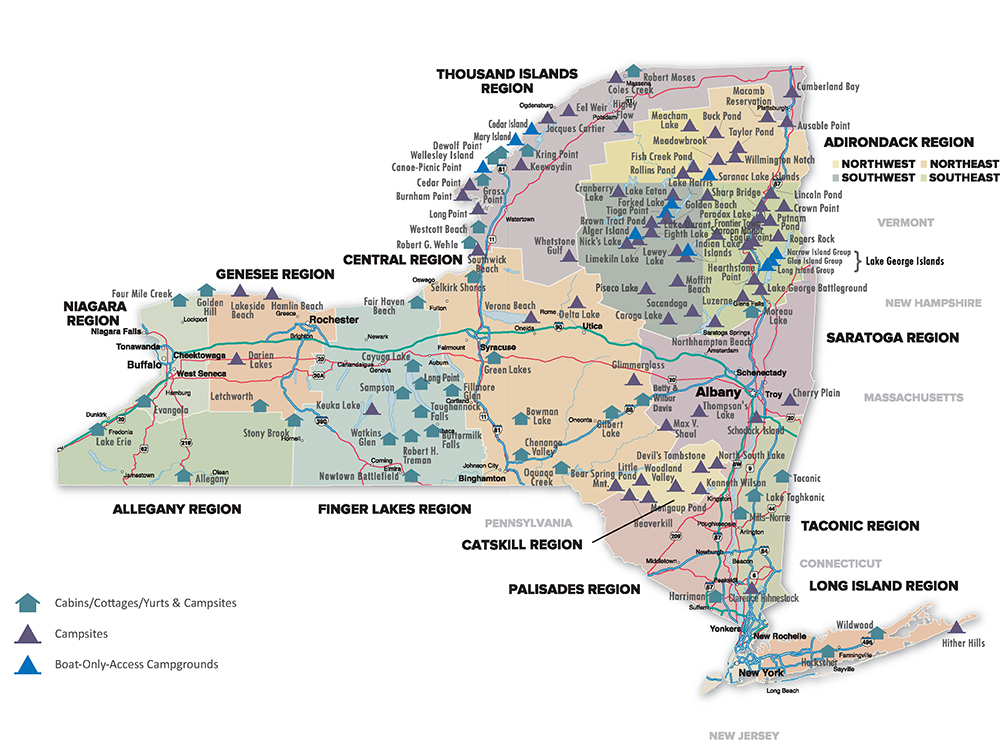 New York State Regions Map Western New York State, New York Regional