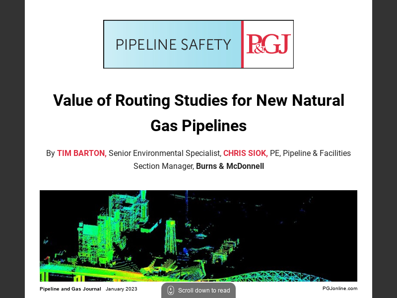 January 2023Pipeline Safety—BM Routing